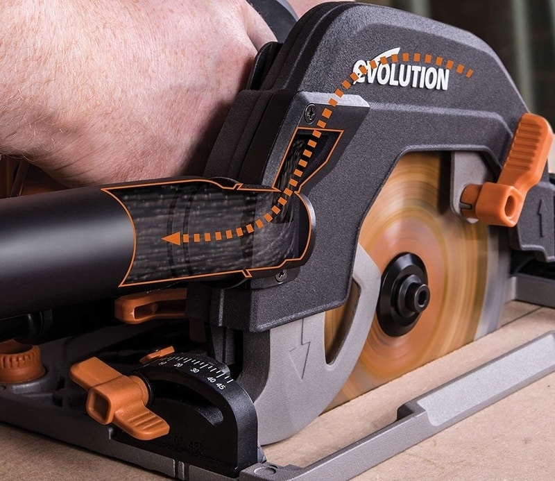Fierastrau circular de mana cu sina de ghidaj R185CCSX EU Evolution 027 ...