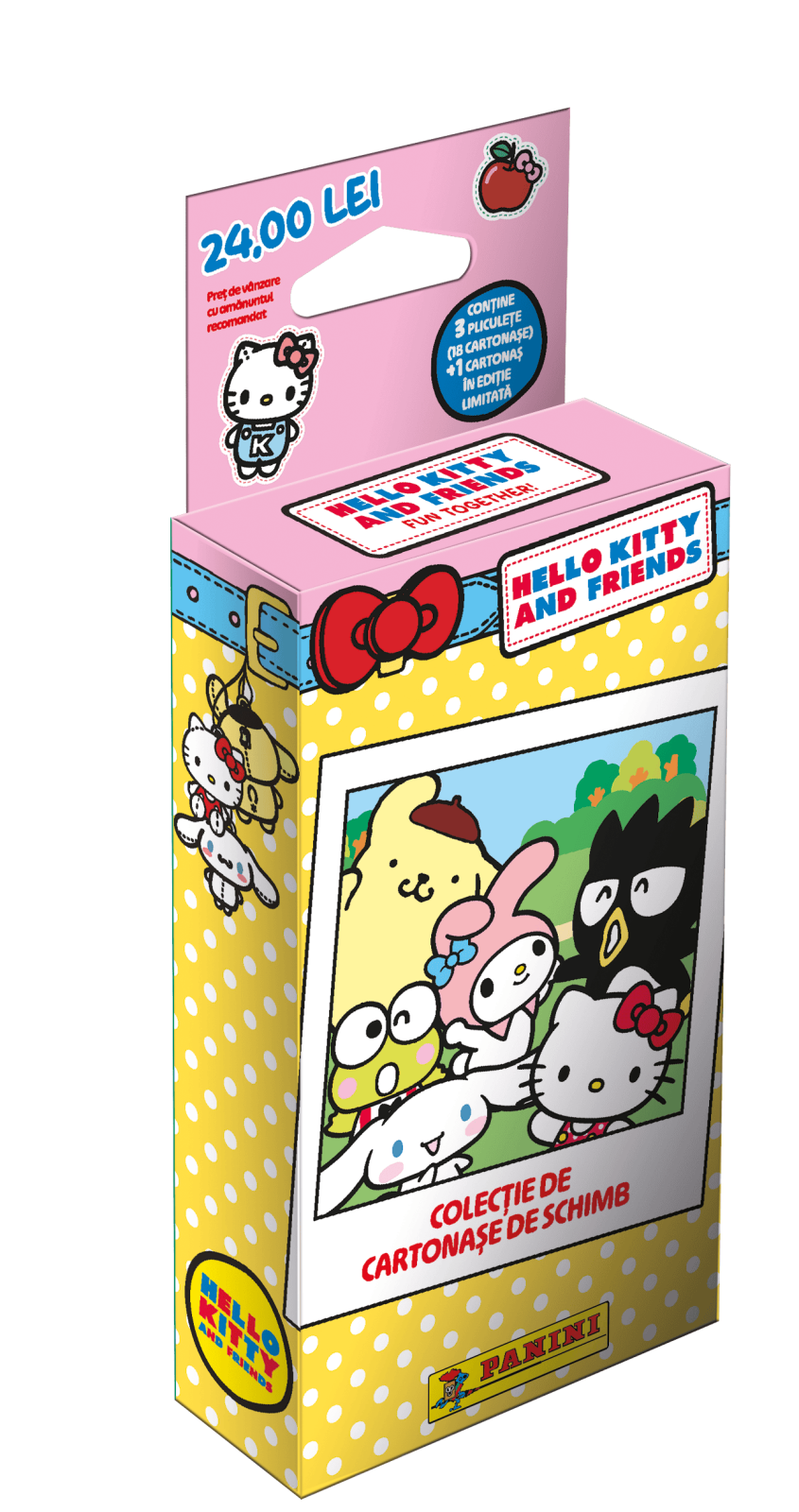 Hello Kitty and Friends - Set 3 pliculete cartonase Panini | De-a joaca