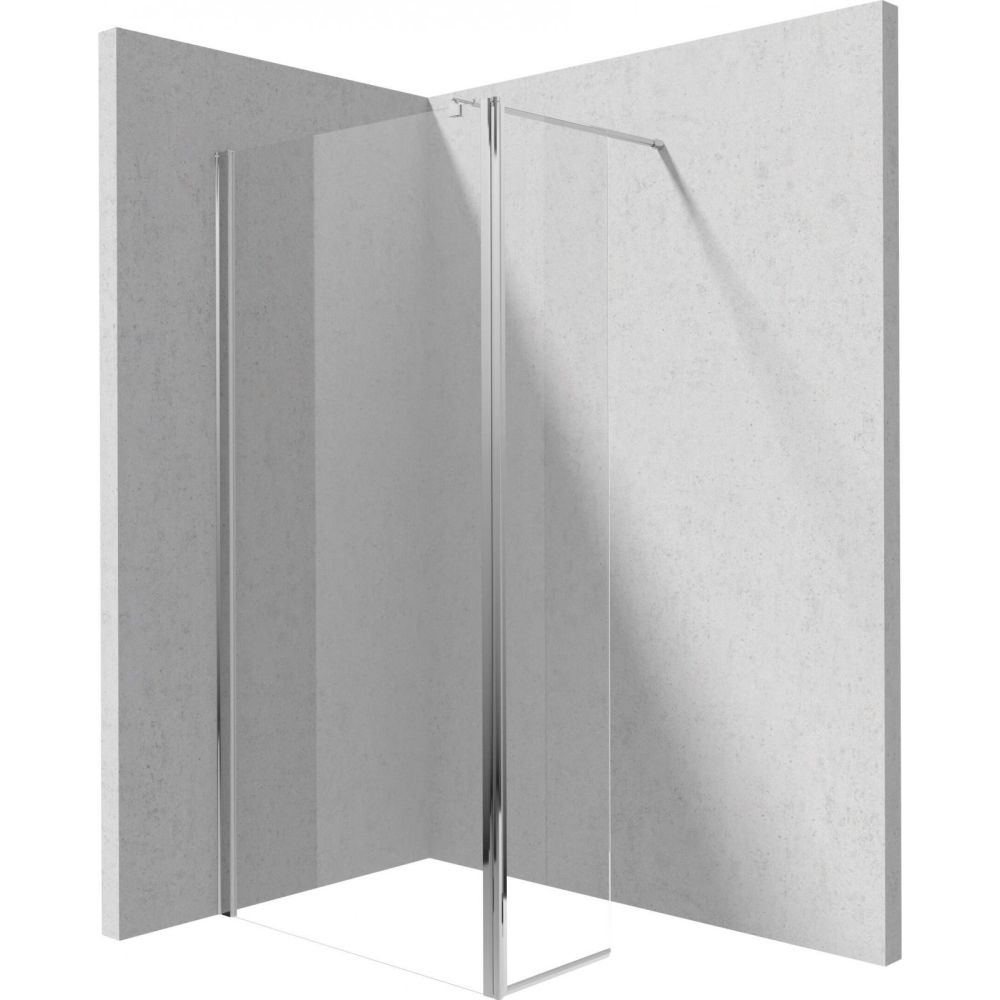 Paravan dus sticla securizata 30x200 cm profil crom pentru cabina dus ...